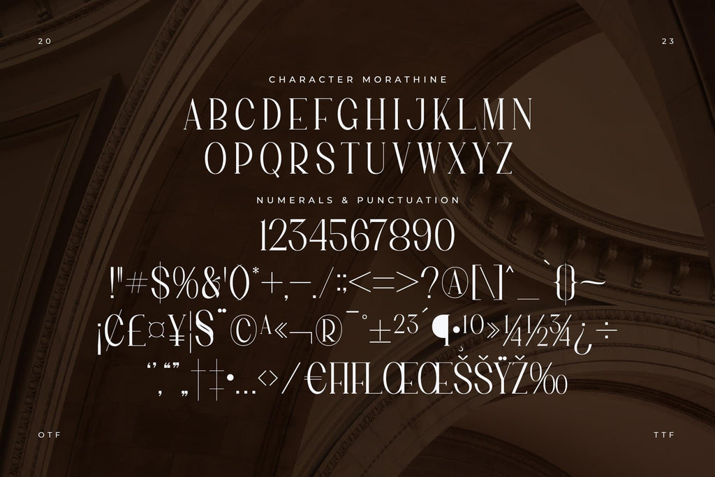MORATHINE Typeface - So Fontsy