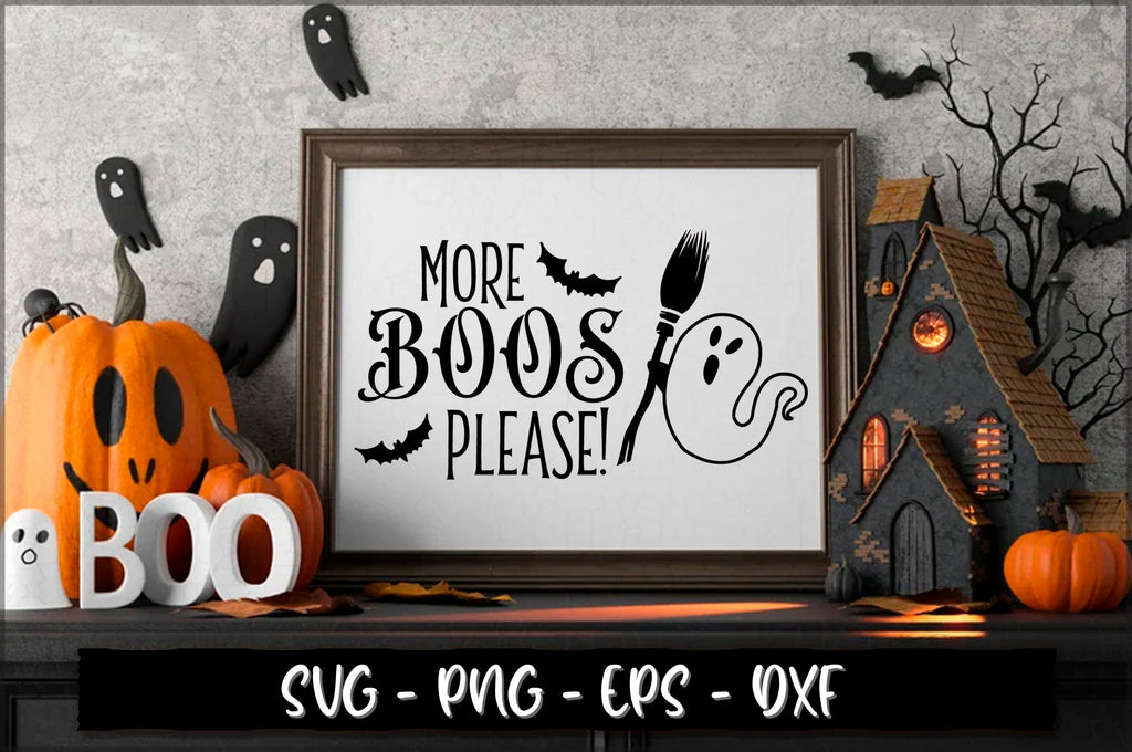 More boos please! Sign SVG - So Fontsy