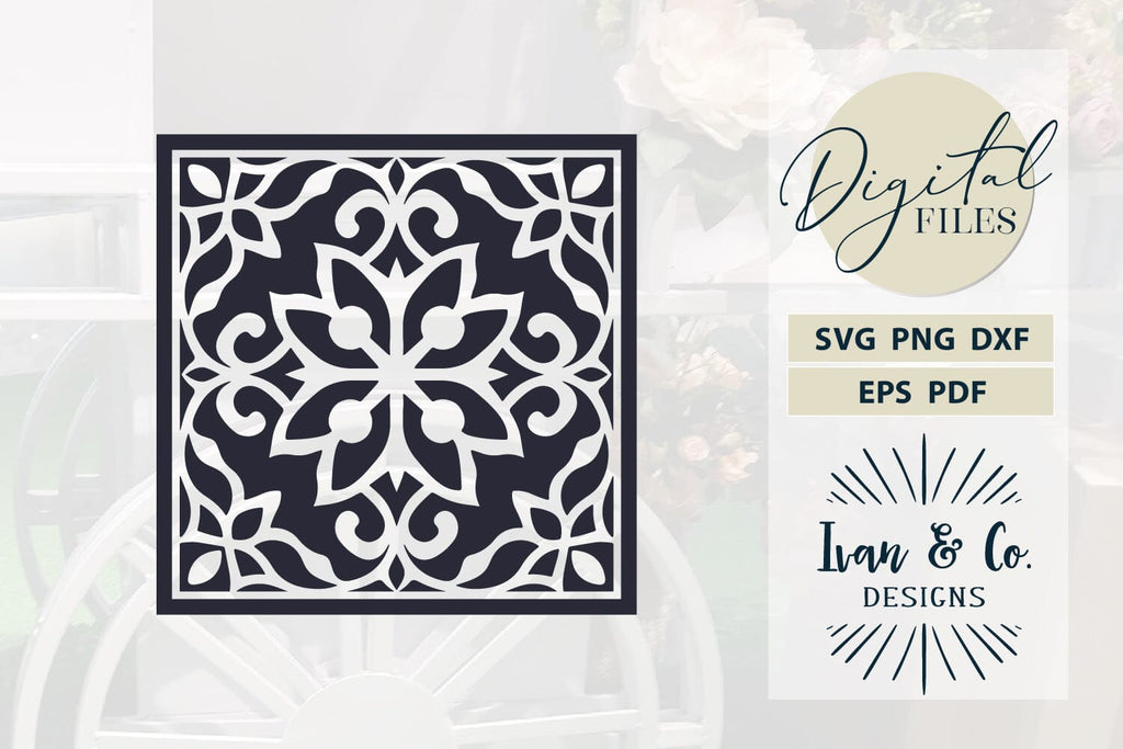 Moroccan Tile SVG Files, Farmhouse Tile Svg, Cricut Svg, Silhouette ...