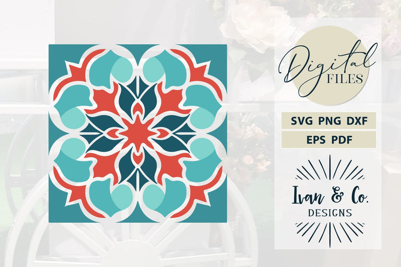 Moroccan Tile SVG Files, Farmhouse Tile Svg, Cricut Svg, Silhouette ...