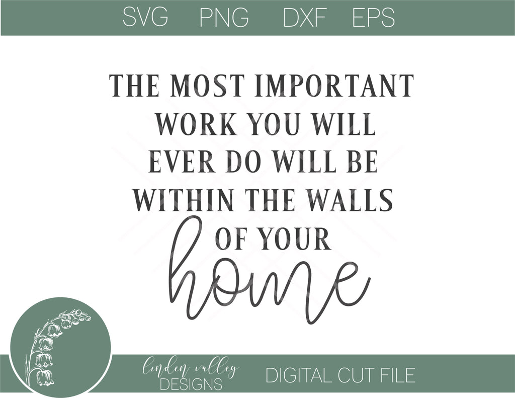 Most Important Work SVG - So Fontsy