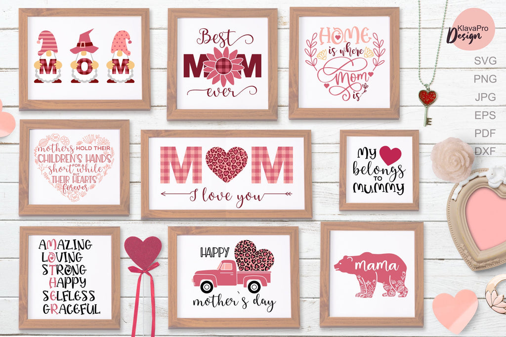 Mother's Day Sign SVG Bundle | Mom Designs for Signs - So Fontsy