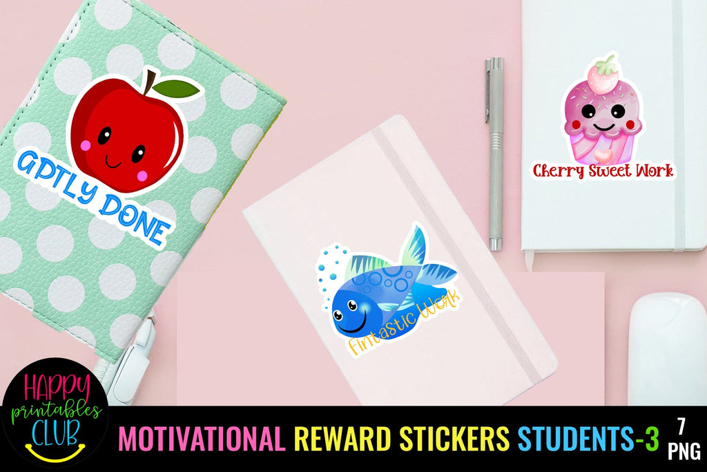 Motivational Reward Stickers for Students 3- Digital Reward Stickers ...