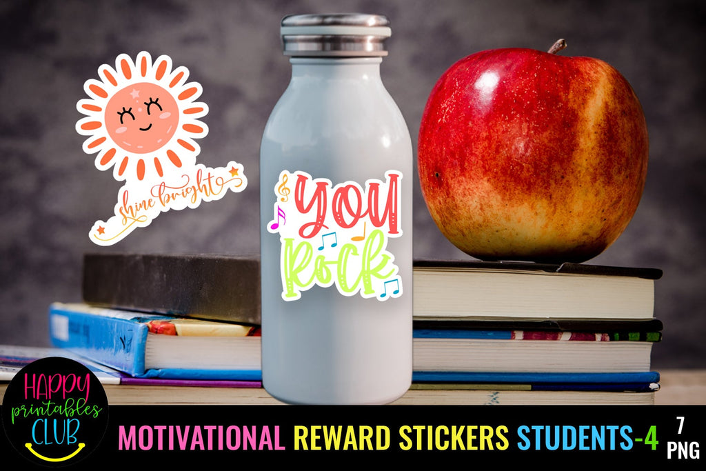 Motivational Reward Stickers for Students 4- Digital Reward Stickers ...