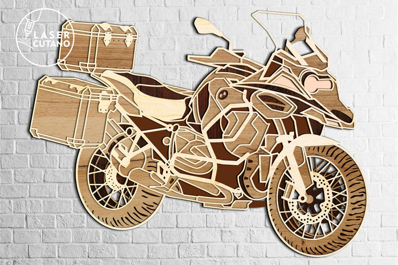 MOTORCYCLE Laser Cutting Wood Wall Art, Handmade Gift for Rider, Moto ...
