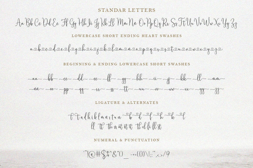 Motting script | Ligature-Alternates - So Fontsy