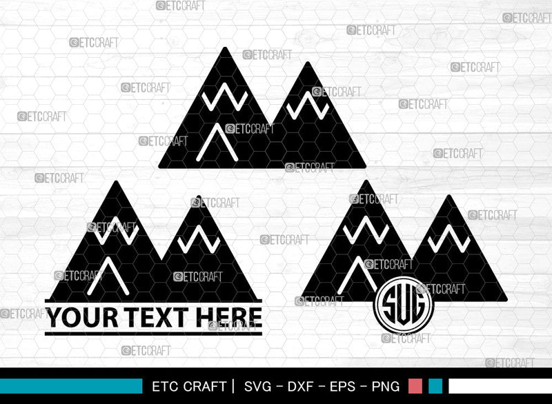 Mountain Icons Monogram, Mountain Svg, Mountain Logo Svg, Mountains ...