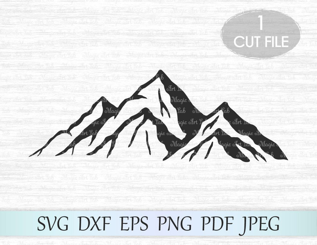 Mountains cut file - So Fontsy