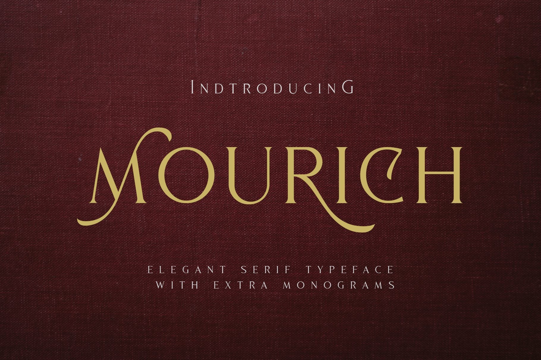 Mourich Elegant Font | With Extras - So Fontsy