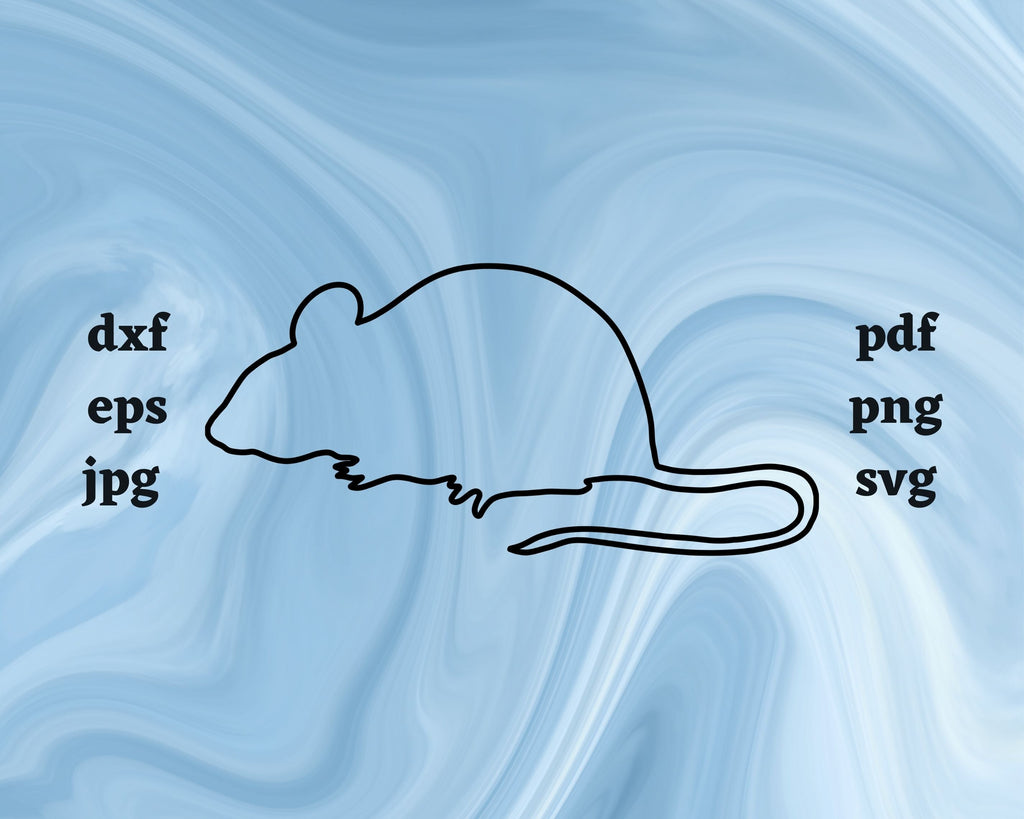 Mouse Outline SVG Cut File - So Fontsy