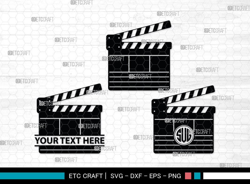 Movie Theme Monogram, Movie Theme Silhouette, Movie Theme SVG, Popcorn ...
