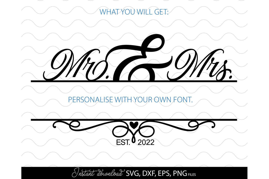 Mr and Mrs Shirts SVG | Last Name Sign | Family Sign SVG | PNG | EPS ...