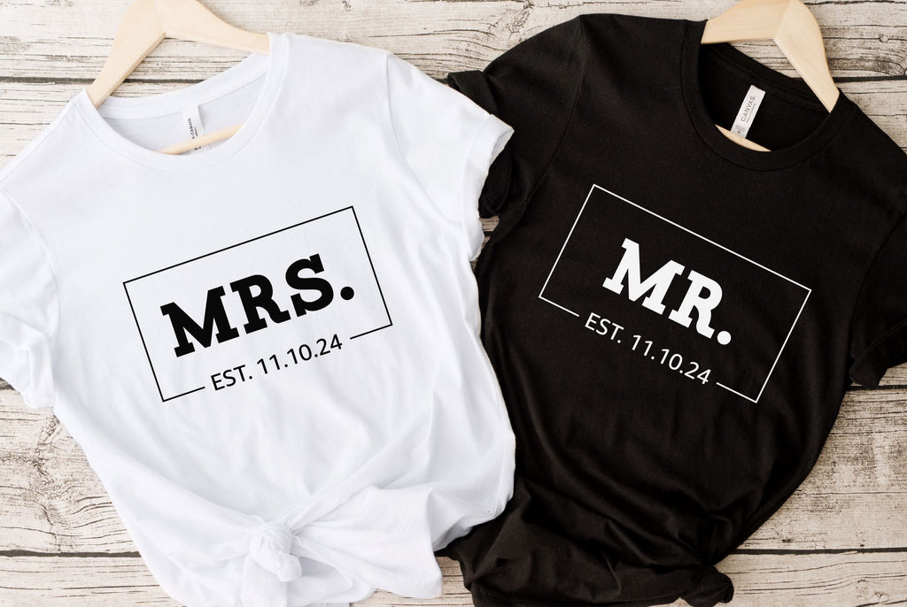 Mr and Mrs Shirts SVG | Last Name Sign | Family Sign SVG | PNG | EPS ...