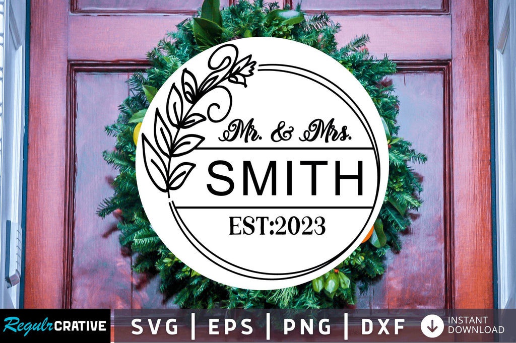 Mr & mrs bailey SVG Design - So Fontsy
