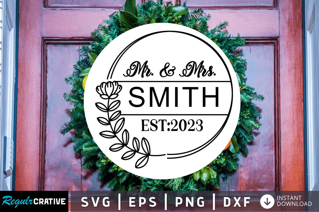 Mr & mrs smith SVG Design - So Fontsy
