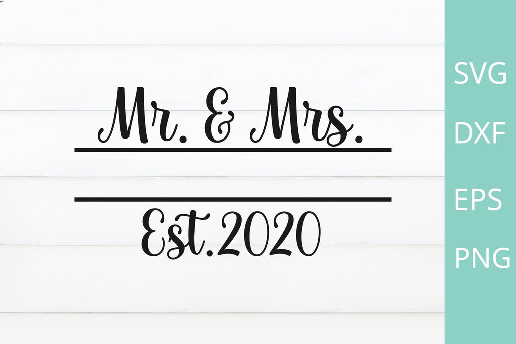 mr & mrs svg - So Fontsy