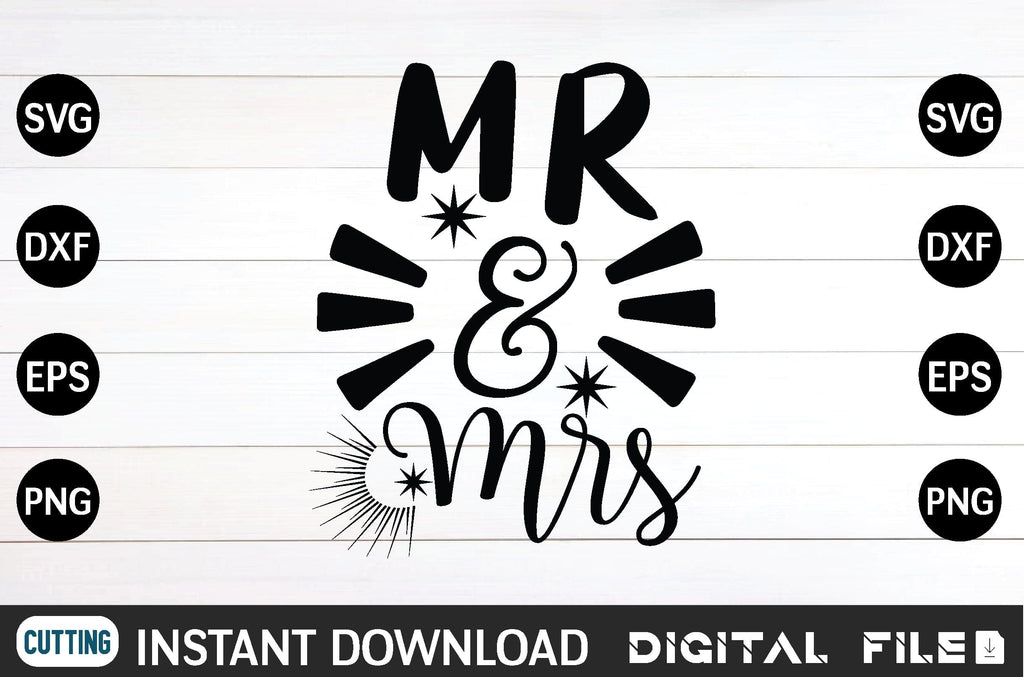 mr & mrs svg - So Fontsy
