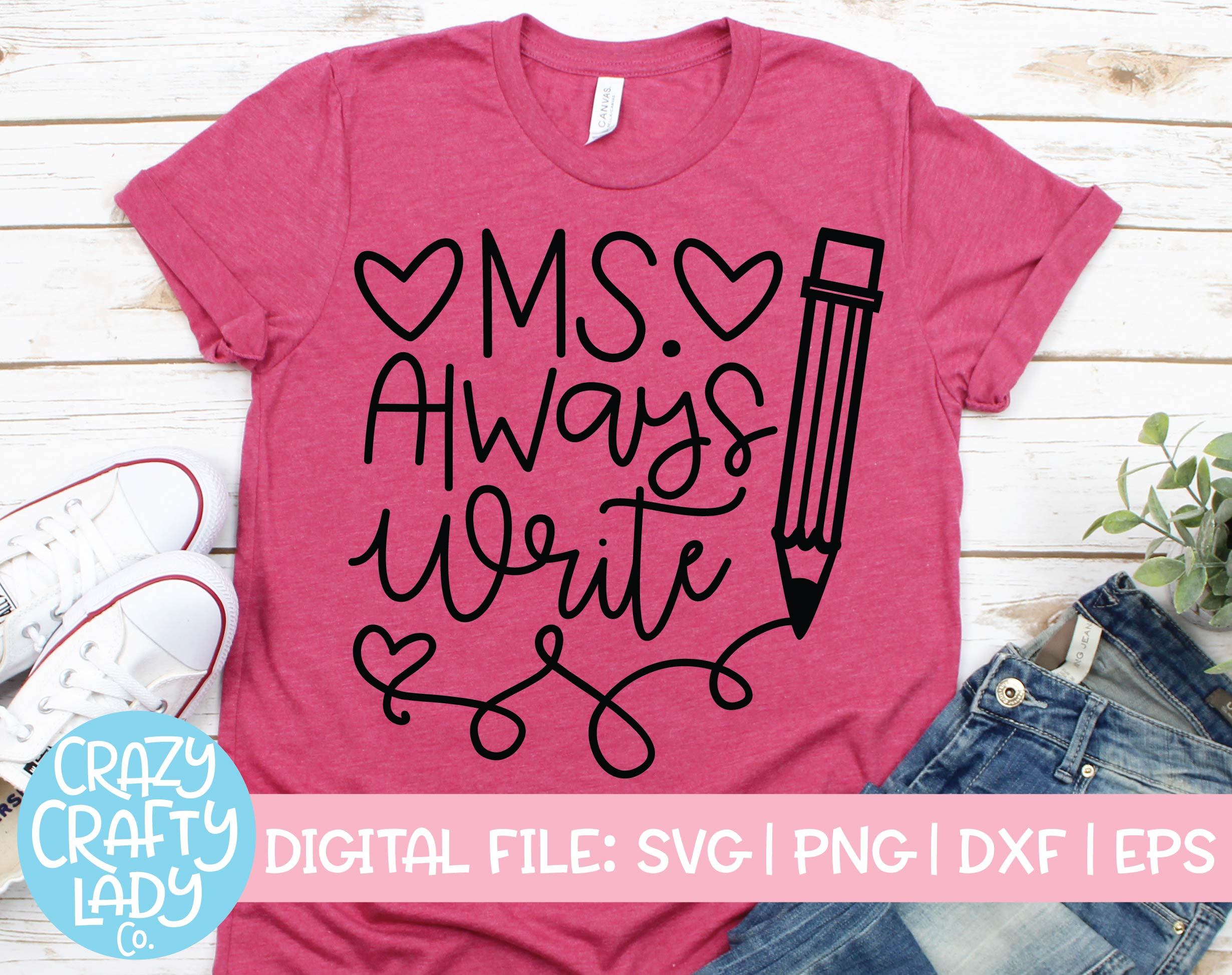 Ms. Always Right | Teacher | School Quote SVG Cut File - So Fontsy