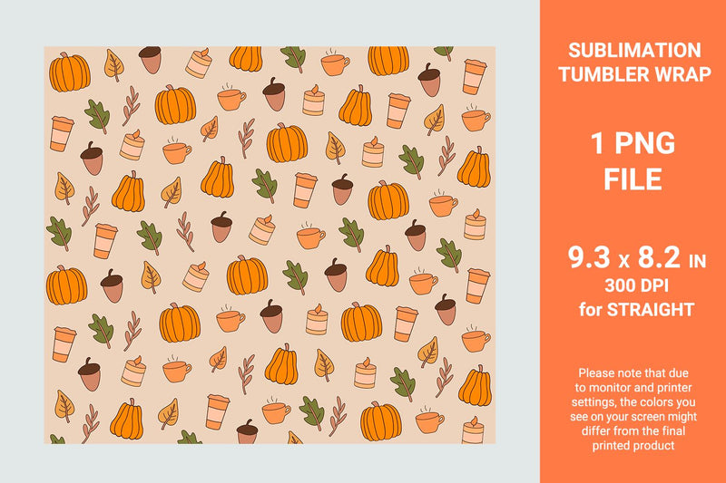 Mug and tumbler sublimation fall designs - So Fontsy