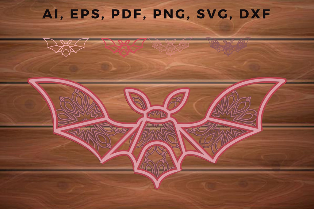 Multi Layer Halloween Bats svg Cut File - So Fontsy