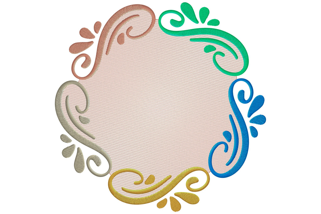 embroidery monogram frame - So Fontsy