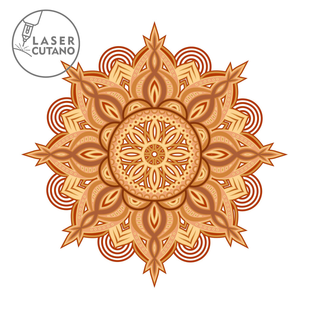 MULTILAYER MANDALA Laser Cut Files, Wall Home Decor, Multilayer Cut ...