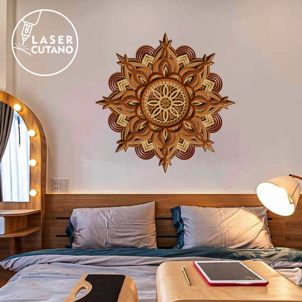 MULTILAYER MANDALA Laser Cut Files, Wall Home Decor, Multilayer Cut ...