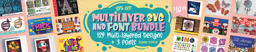 Multilayer SVG and Font Bundle - So Fontsy