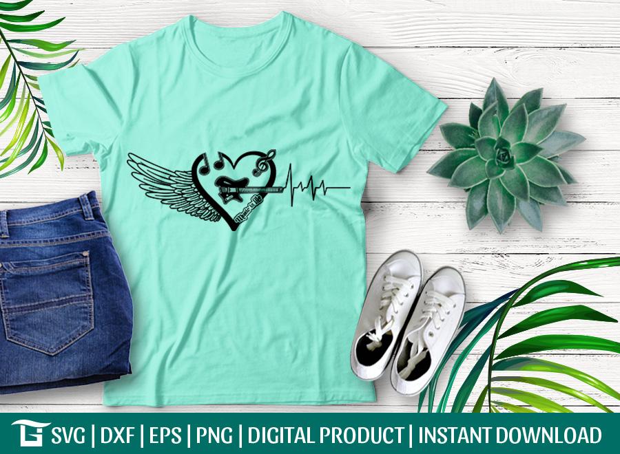 Music is Life Svg Cut File, Musical Instrument Svg, Recording Studio ...