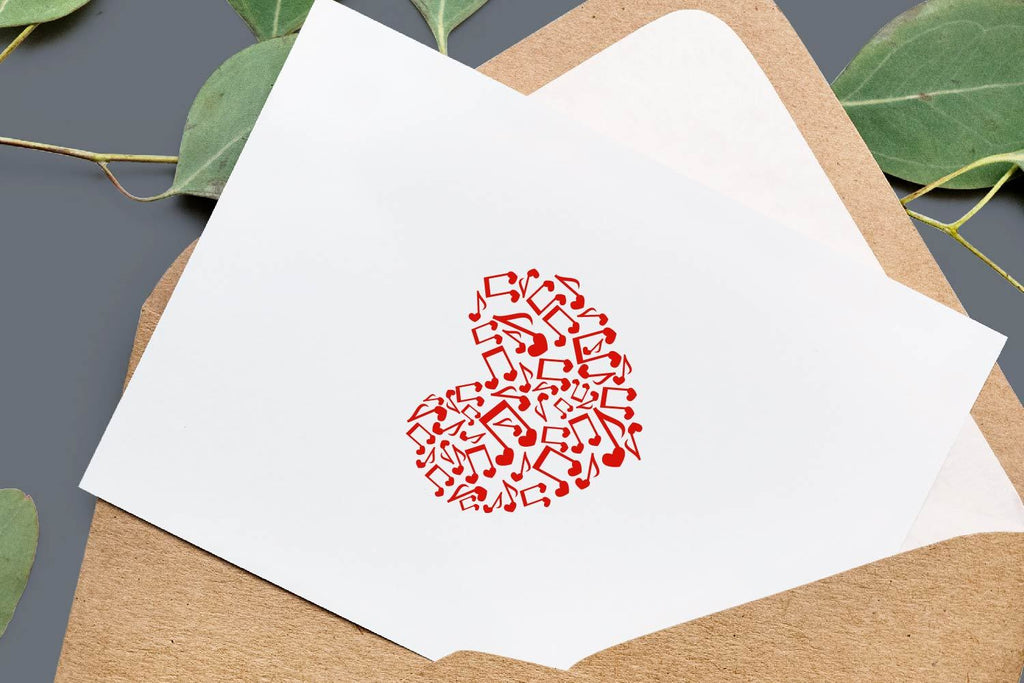 music notes love, valentine music - So Fontsy