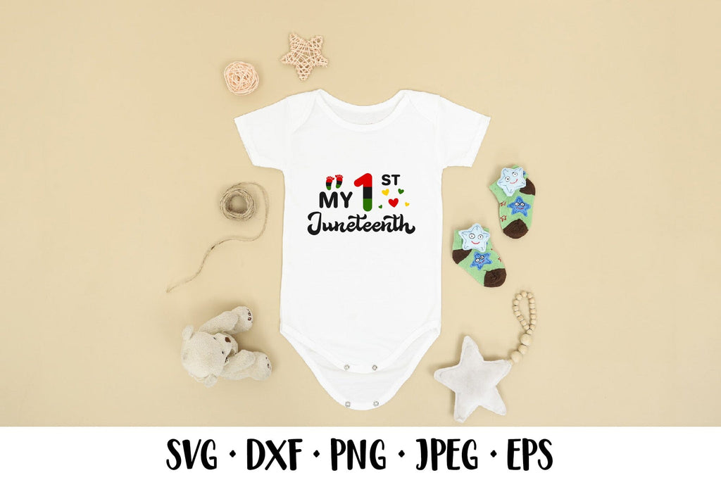 My 1st Juneteenth. Baby first Freedom Day. Juneteenth SVG - So Fontsy