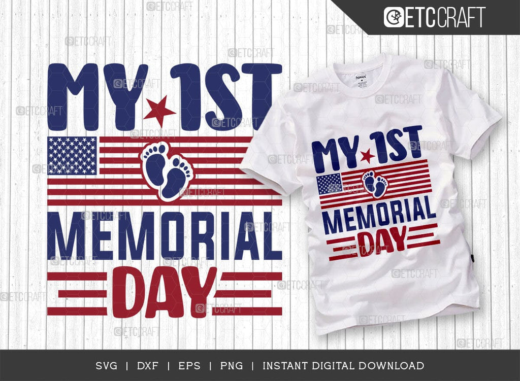 My 1st Memorial Day SVG Cut File, Happy Confederate Memorial Day Svg ...