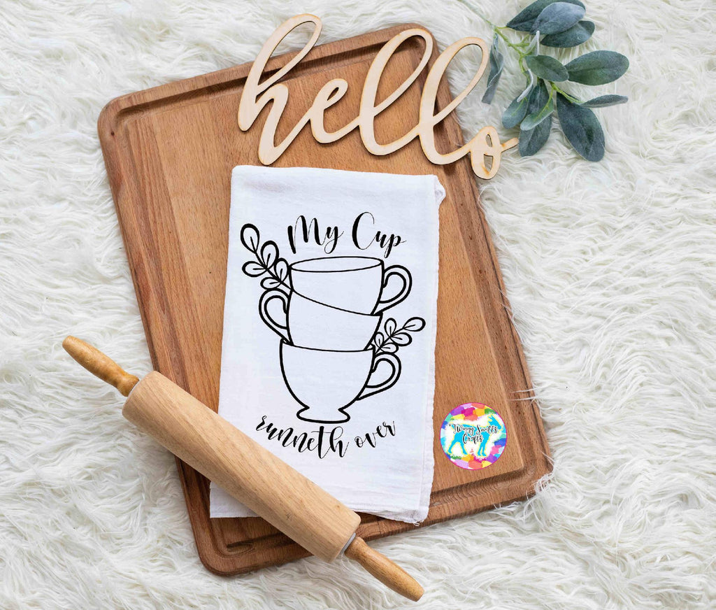My Cup Runneth Over - Farmhouse SVG file - So Fontsy