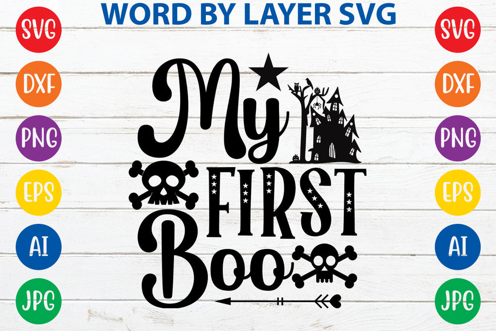 My First Boo SVG Design - So Fontsy