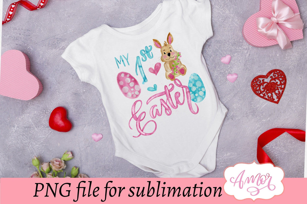 My first easter sublimation design - So Fontsy