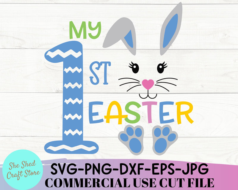 My First Easter SVG Cut File - Boy Easter Shirt - Boy Easter SVG - So ...