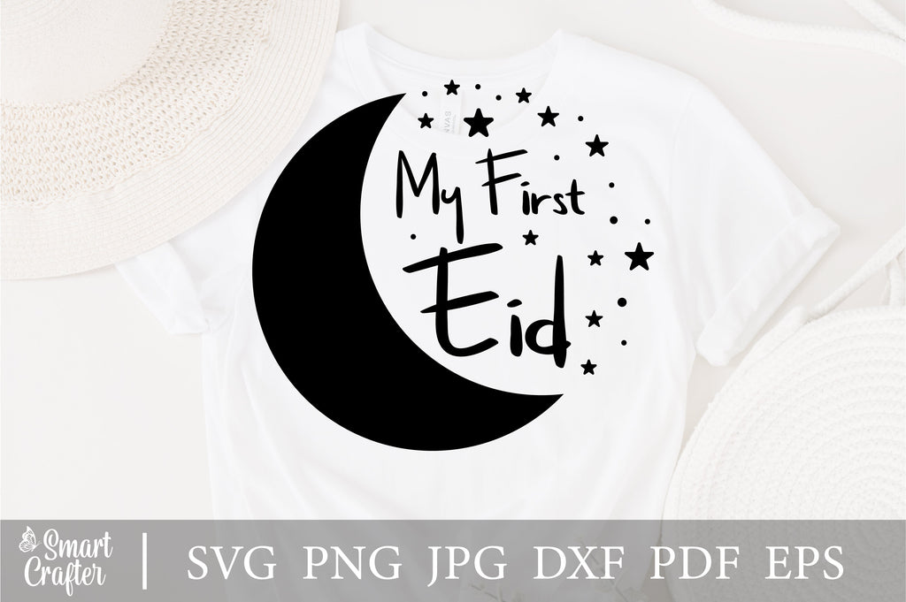 My first eid Mubarak Svg, Ramadan Mubarak Svg, Happy Ramadan svg, Eid ...