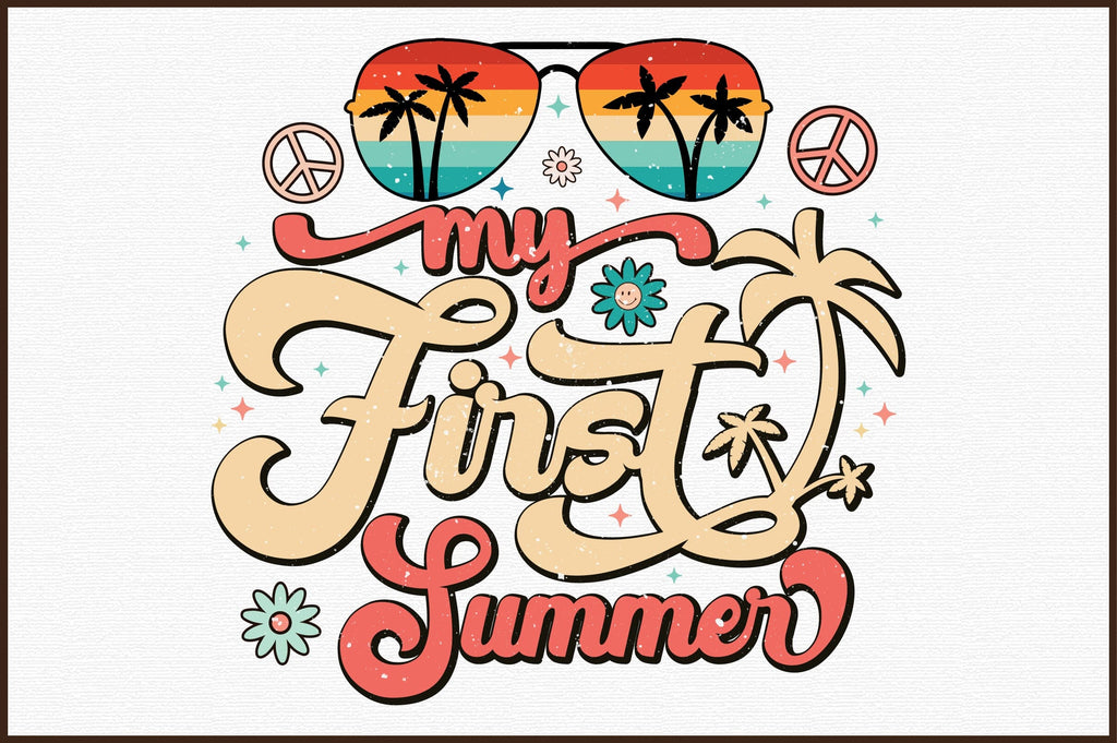 My First Summer Retro PNG - So Fontsy