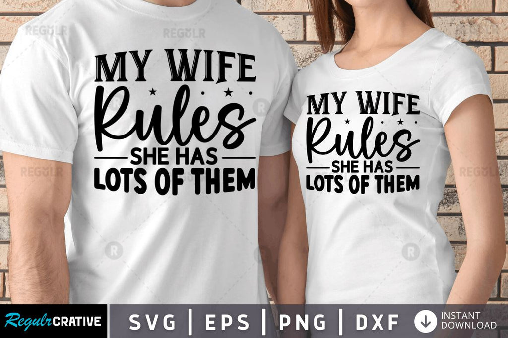 My wife rules she has lots of them SVG - So Fontsy