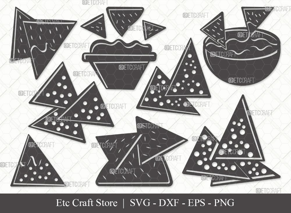 Nachos Silhouette SVG Cut File | Nacho With Cheese Svg | Guacamole ...