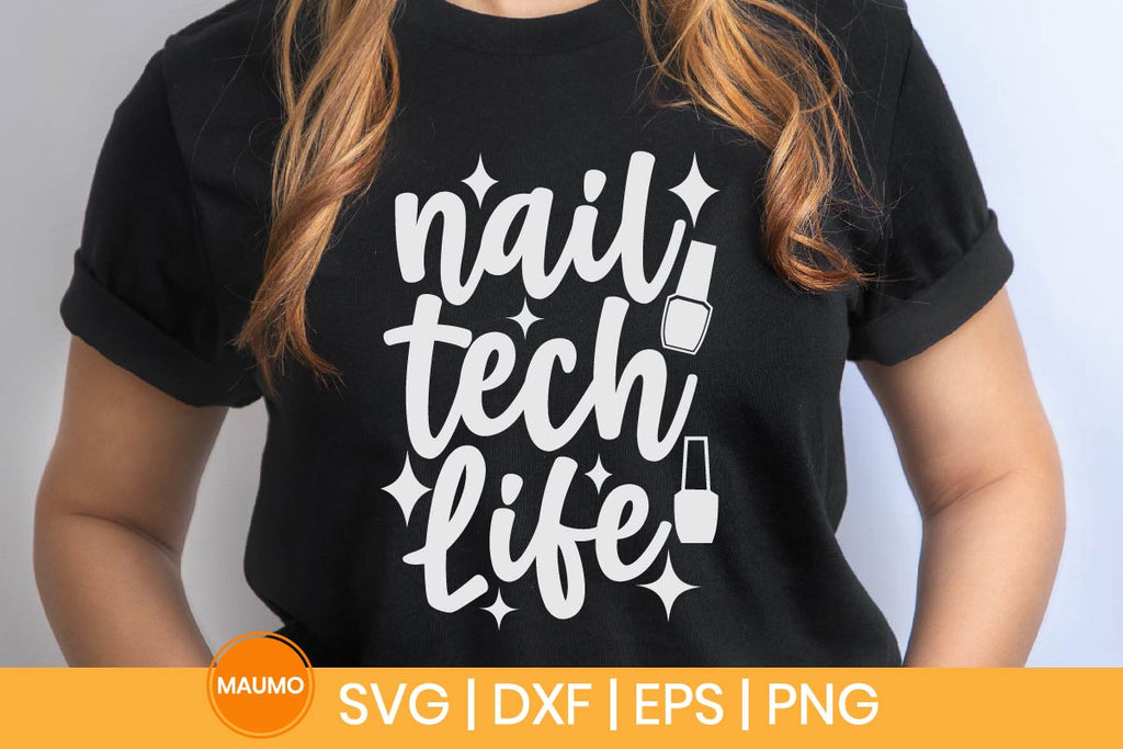 Nail tech life svg quote - So Fontsy