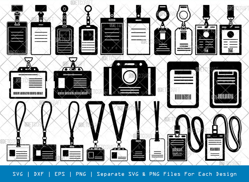 Name Tag SVG Cut Files, Tag Silhouette, Labels Svg, Tag Holder Svg, Id ...