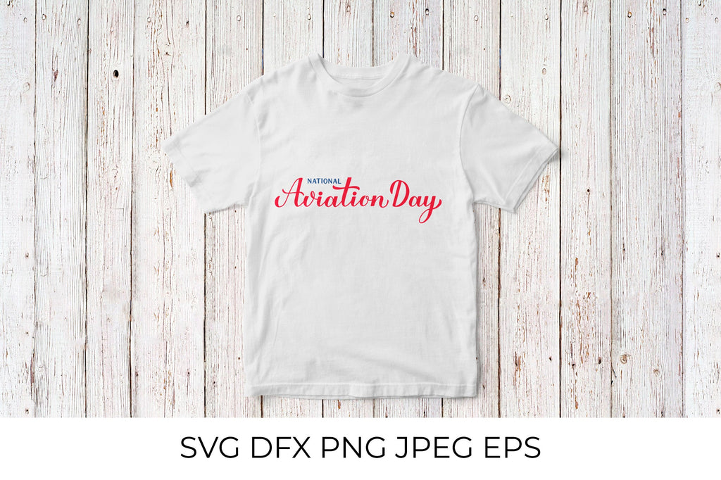 National Aviation Day calligraphy hand lettering - So Fontsy