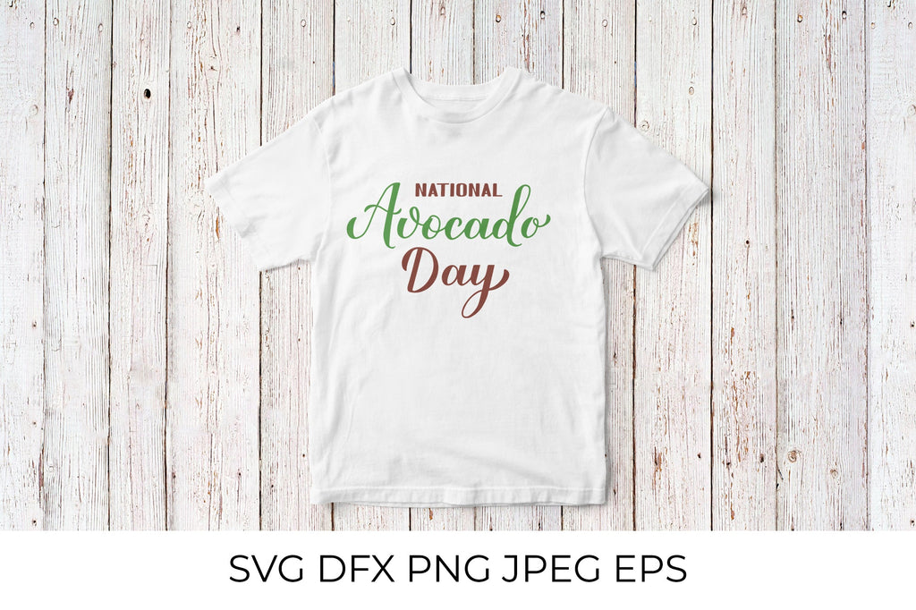 National Avocado Day calligraphy hand lettering - So Fontsy