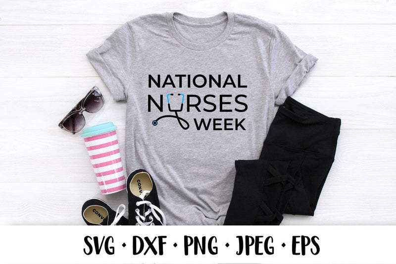 National Nurses Week SVG. Gift for nurse - So Fontsy