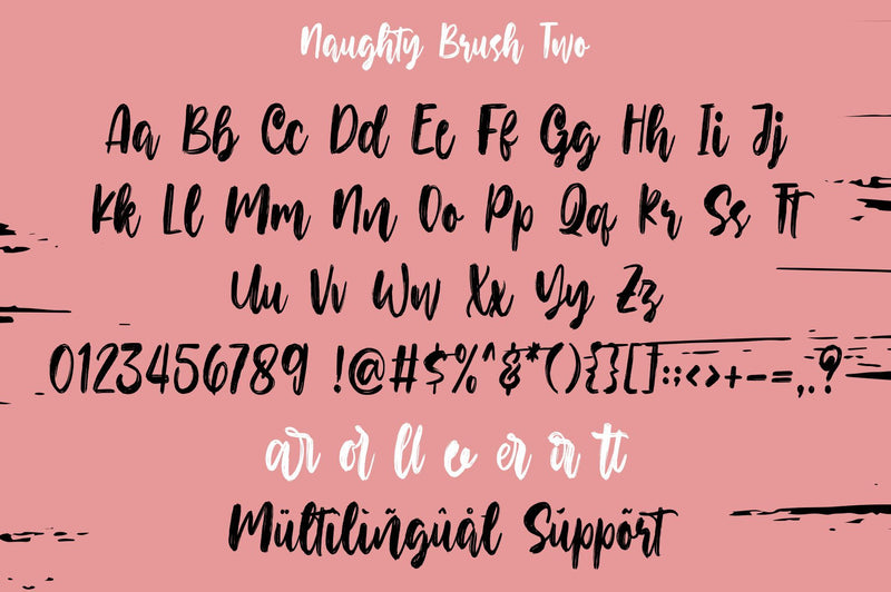 Naughty – Script brush - So Fontsy
