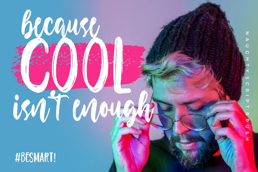 Naughty – Script brush - So Fontsy