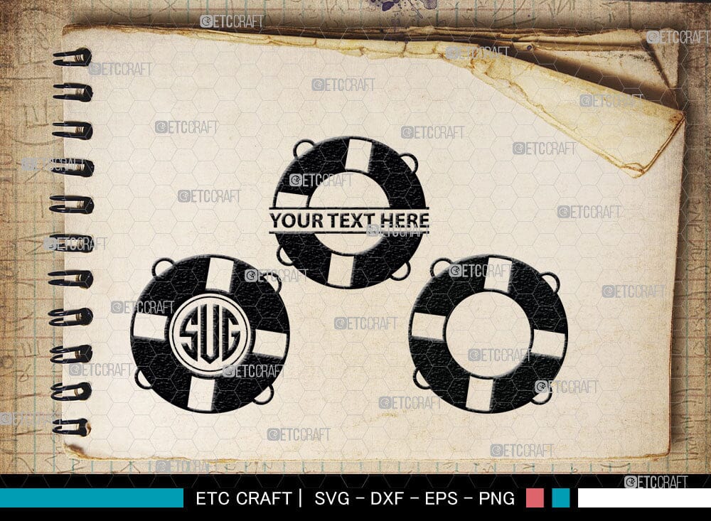Nautical Buoy Monogram, Nautical Buoy Silhouette, Nautical Buoy Svg ...