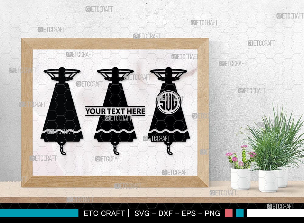 Nautical Buoy Monogram, Nautical Buoy Silhouette, Nautical Buoy Svg ...