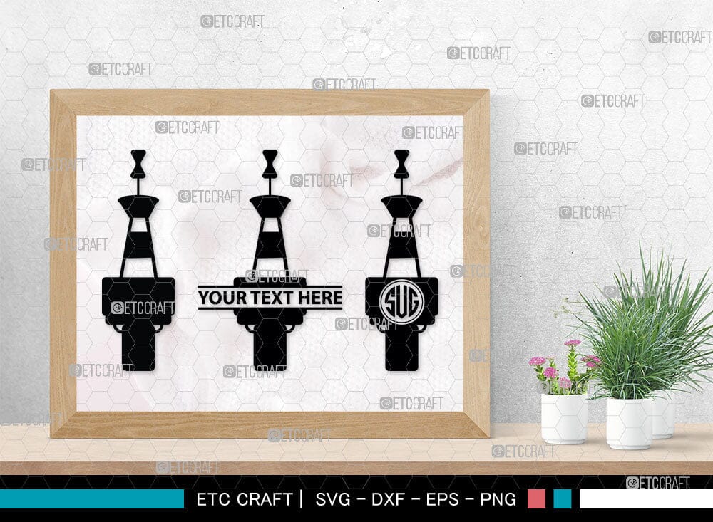 Nautical Buoy Monogram, Nautical Buoy Silhouette, Nautical Buoy Svg ...